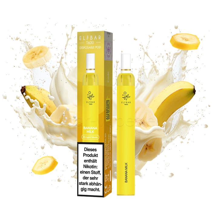 Elfbar T600 Banana Milk 20 mg – Cremiger Vape Genuss – Elfa Germany