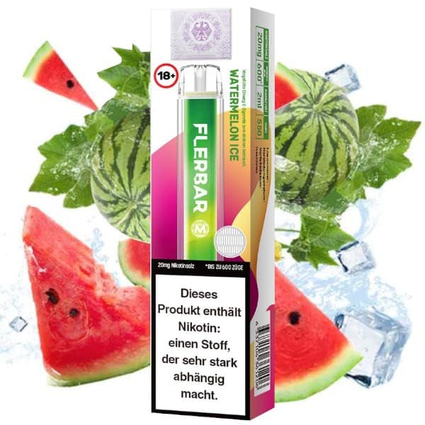 Flerbar Watermelon Ice 20mg – Fruchtig & Erfrischend Vape – Elfa Germany